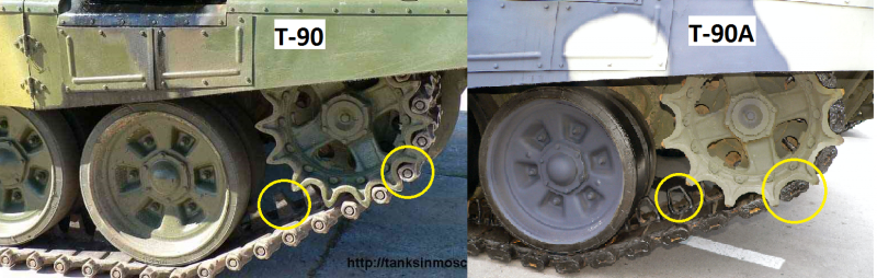 How to tell the difference between T-90 and T-90A - Mechanized Warfare - Sturgeon's House